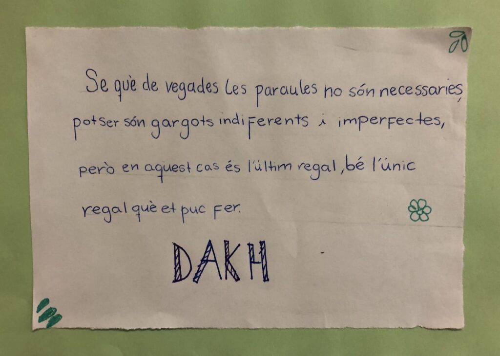 Vaig conèixer en Dakh! – Aula de català